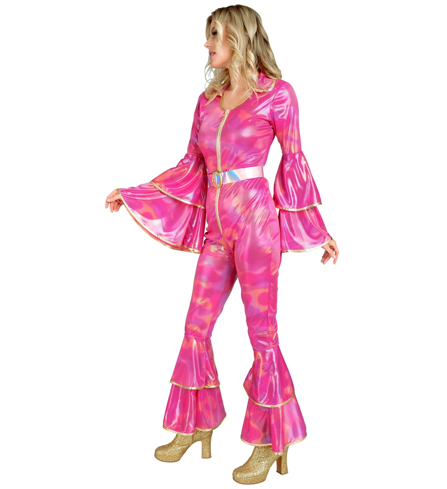 70's Disco Queen Abba Costume Pink