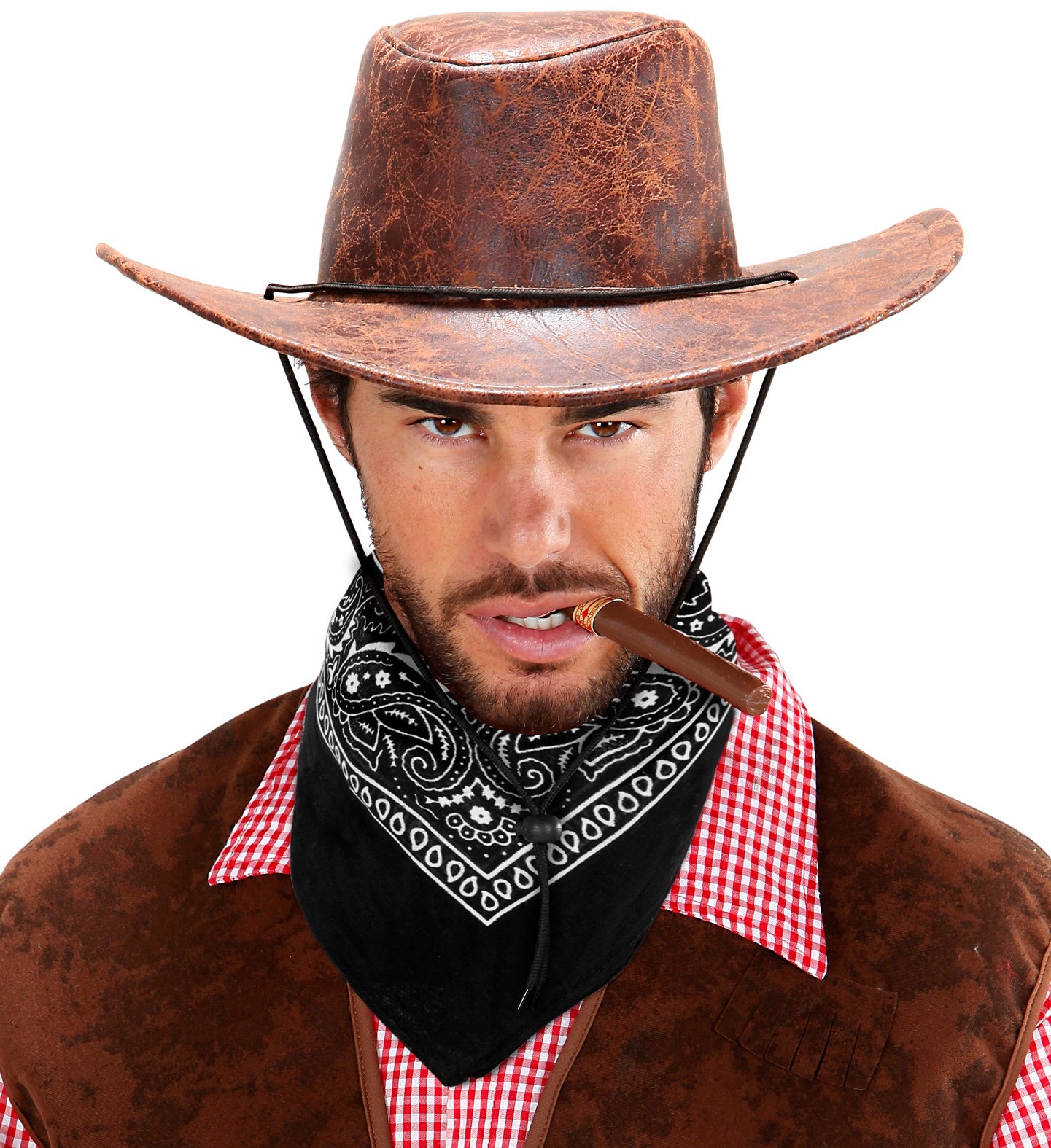 Black Cowboy Cowgirl Bandana Costume Accessory