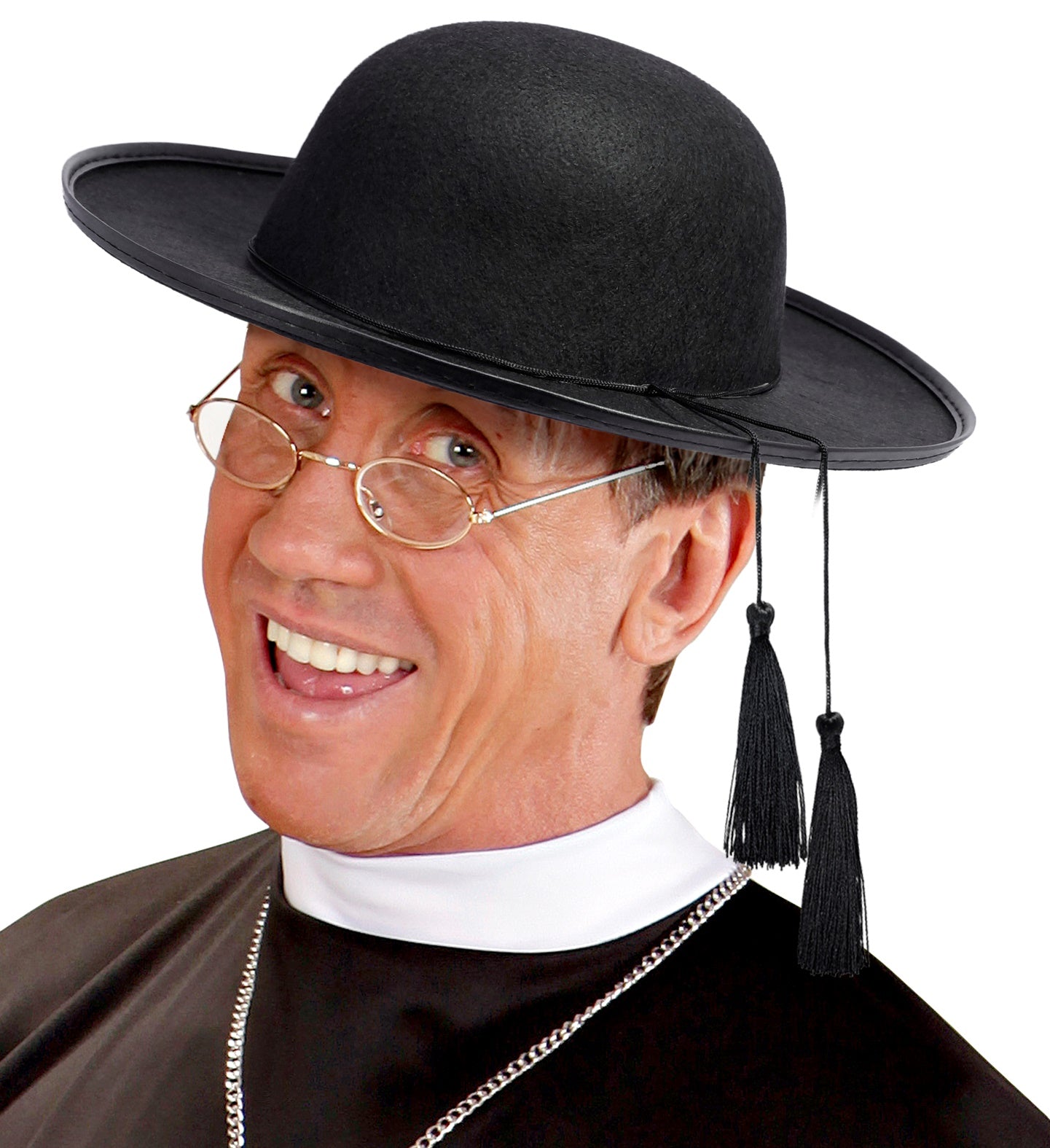 Cappello Romano Priest Hat | Costume Accessory