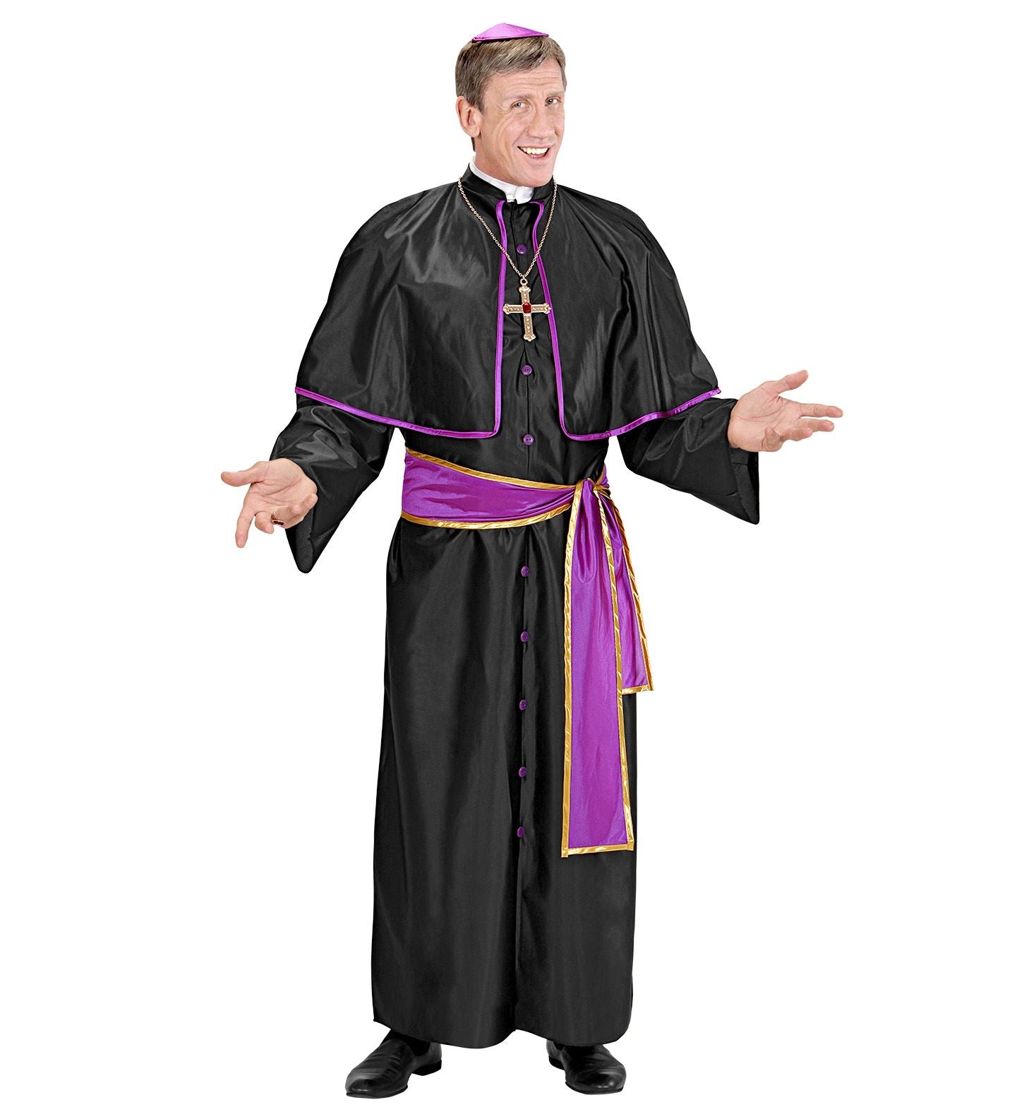 Cardinal Costume Purple| Bishop Costume Adult