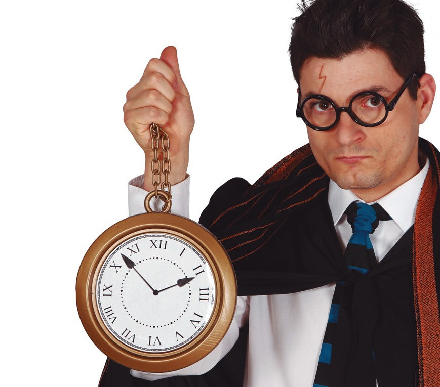 Giant Rapper's Clock 80s 90s Medallion Necklace