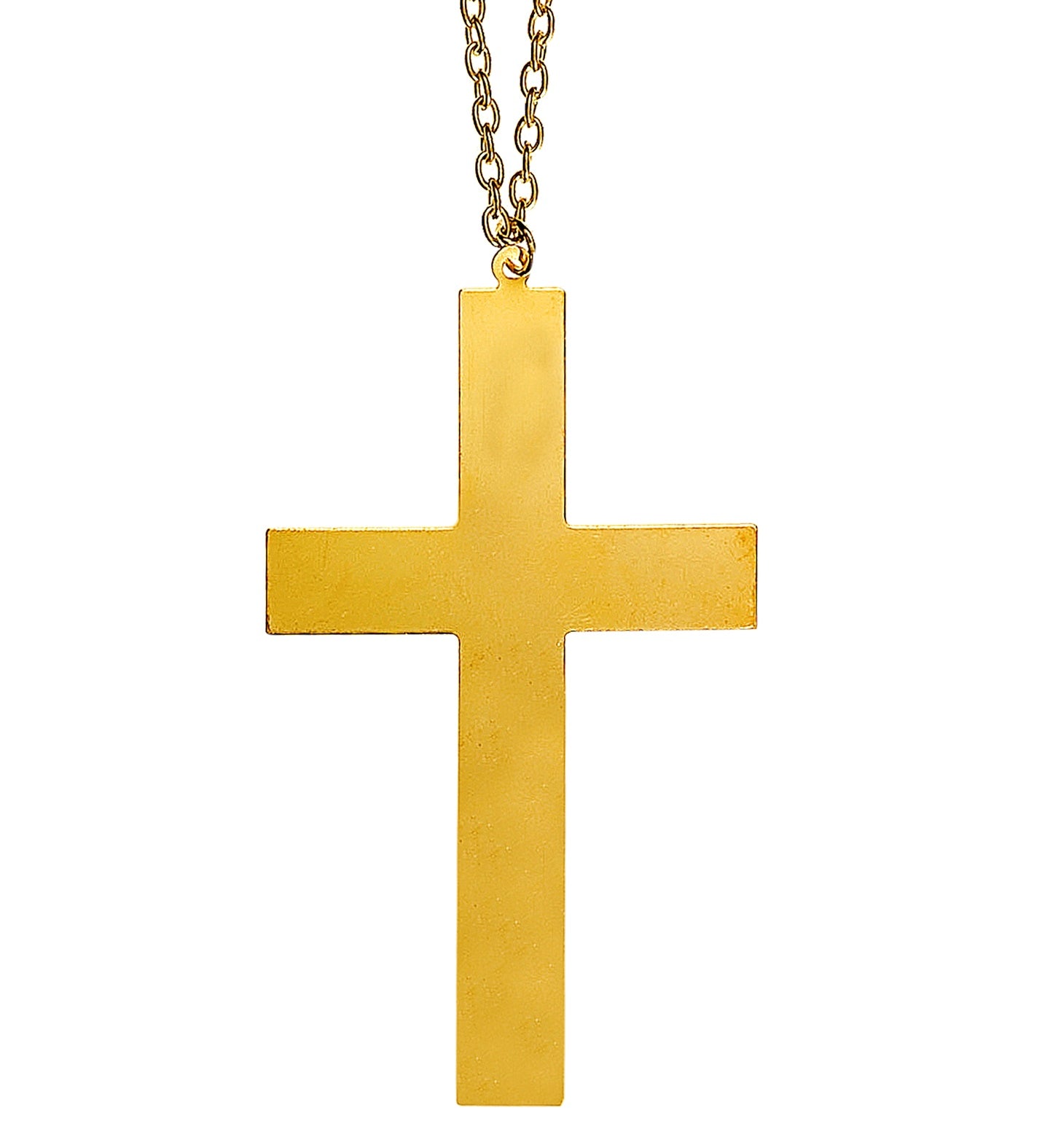 Gold Cross and Chain | Costume Accessory