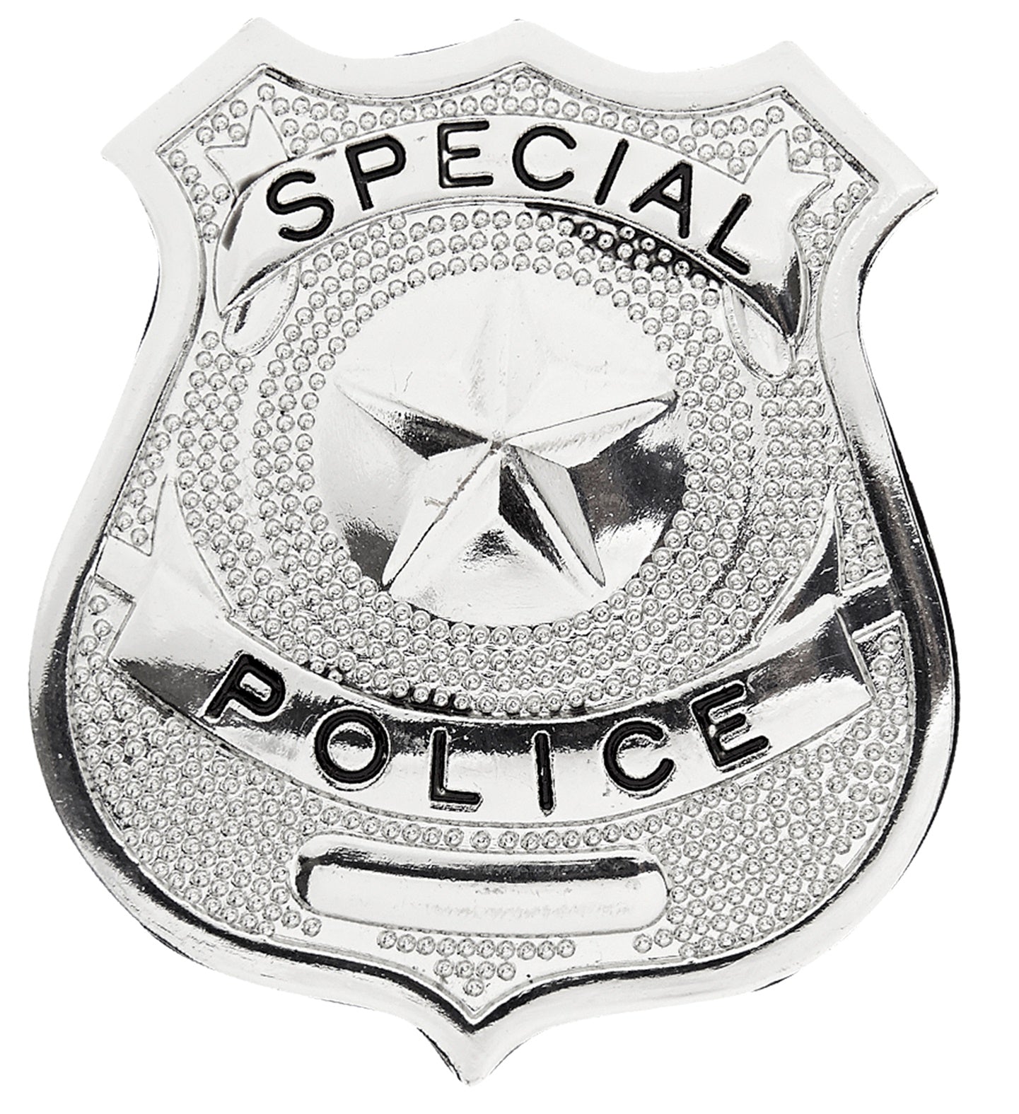 Metal Police Badge Costume Accessory