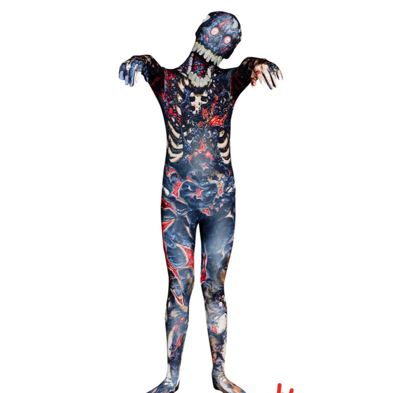 Burnt Zombie Morphsuit Costume Kids Halloween