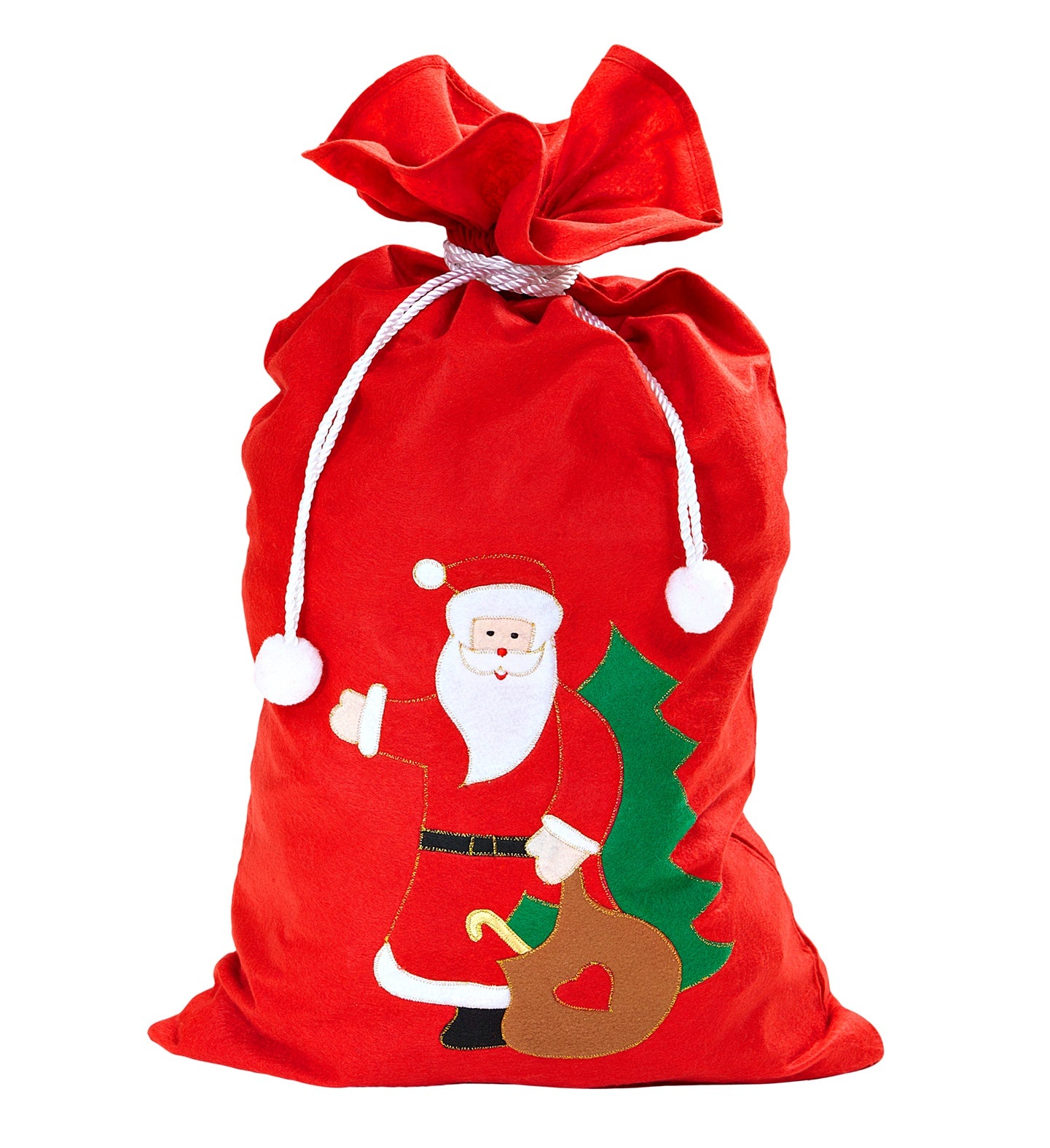 Deluxe Red Velvet Santa Claus Sack Large