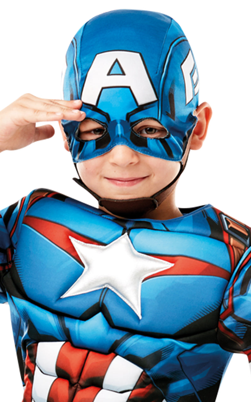 Deluxe Captain America Boys Costume