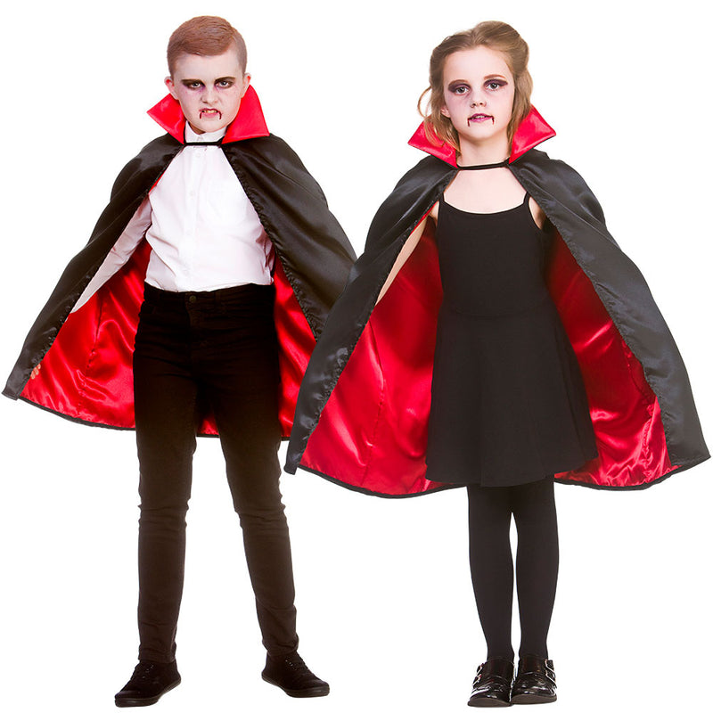 Kid's Deluxe Vampire Cape Boy Girl 70cm