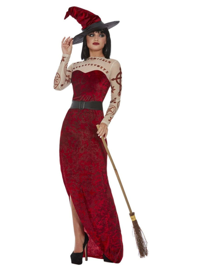 Ladies Satanic Red Witch Halloween Costume Adult