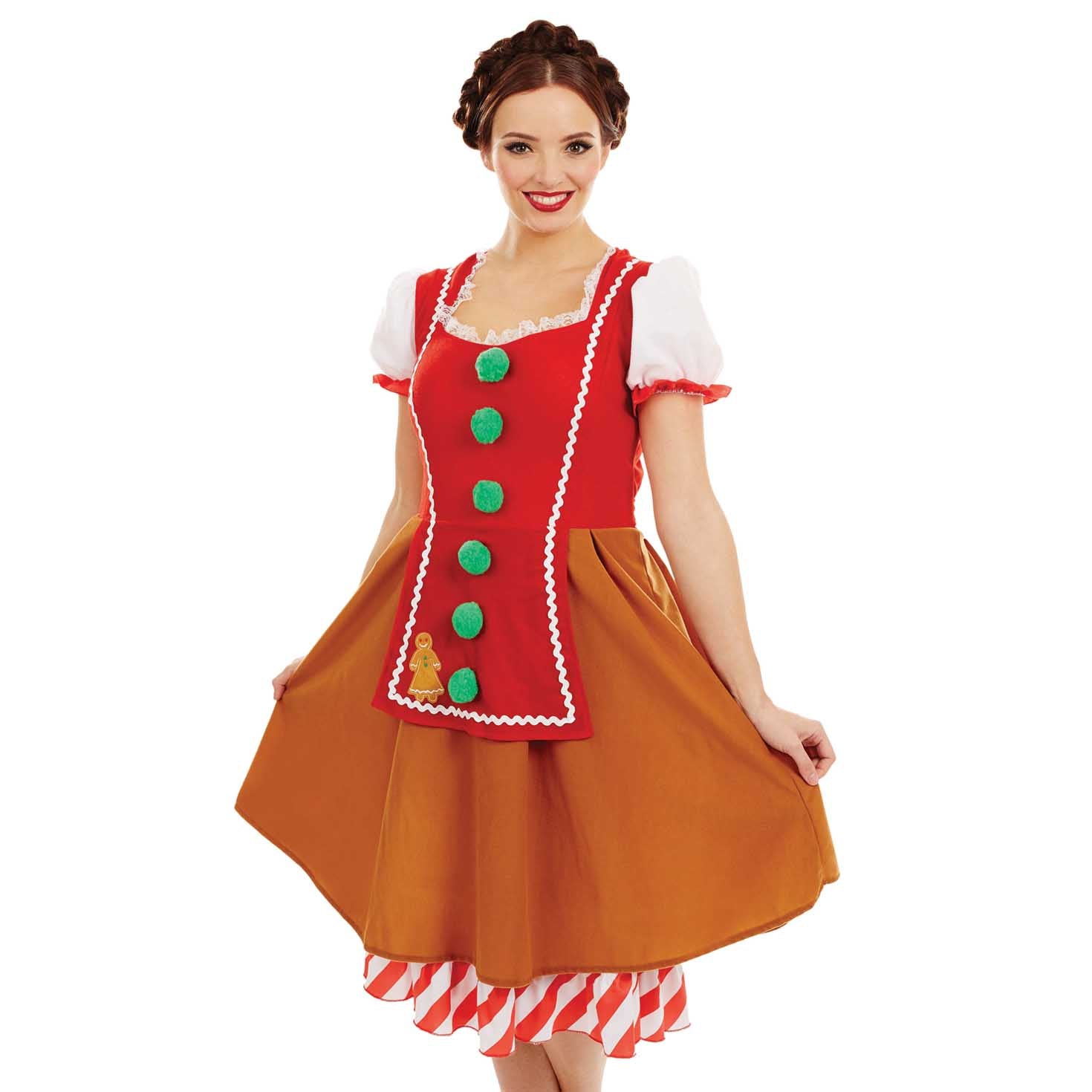 Miss Gingerbread Costume Christmas Outfit For Women