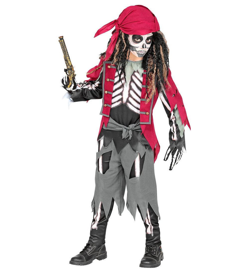 Skeleton Pirate Costume Boy